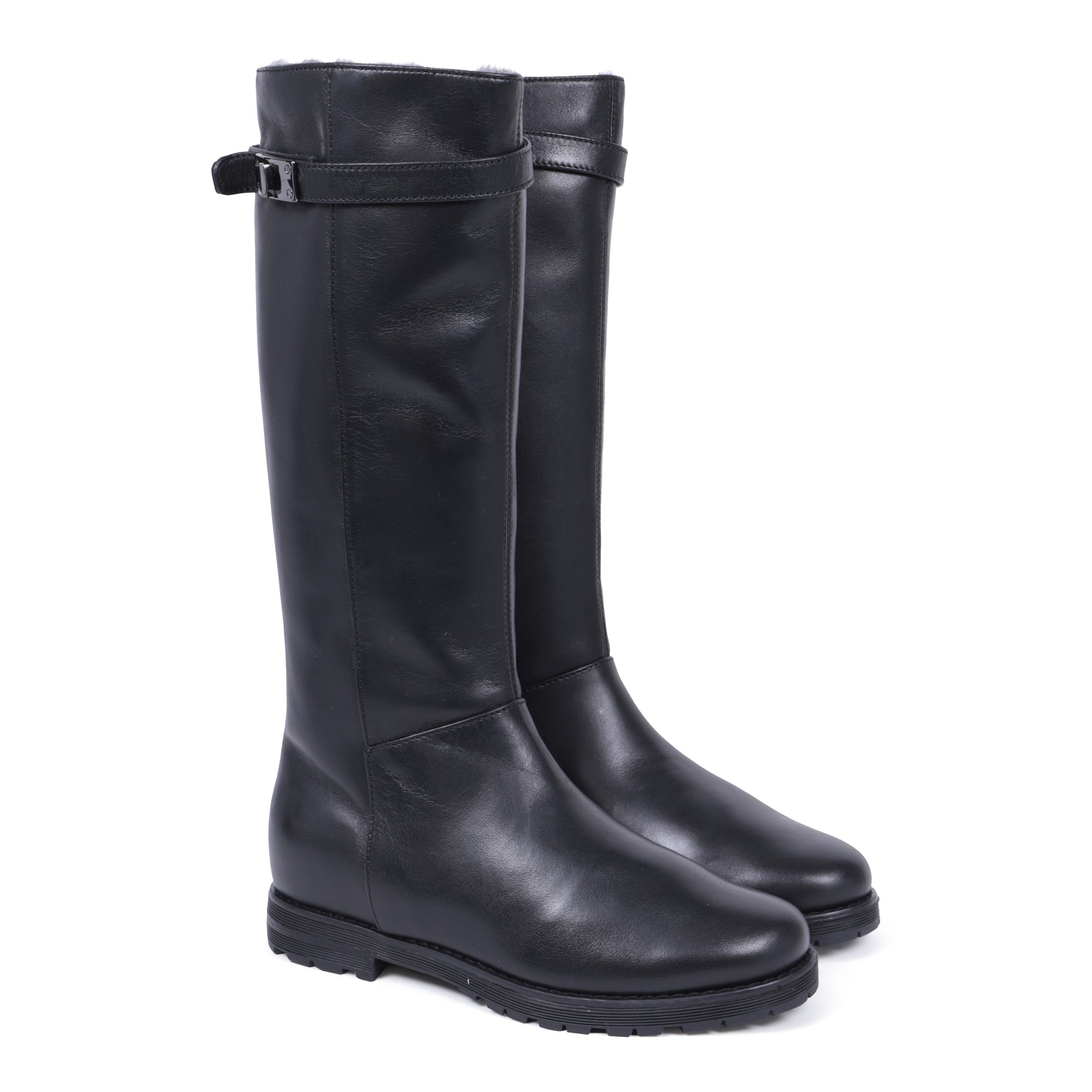 Il Gufo Girls Knee High Boots in Black | BAMBINIFASHION.COM