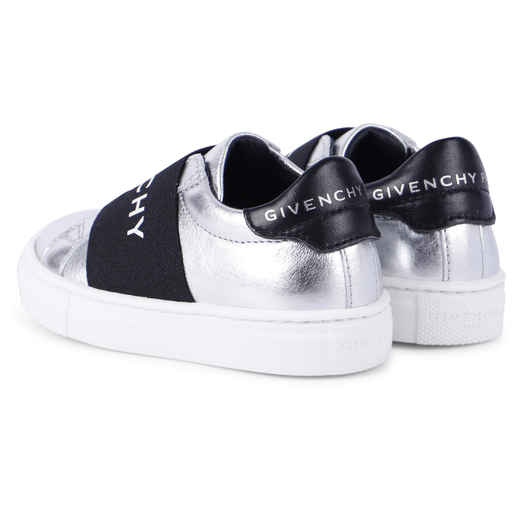 Givenchy Girls' Slip-On Sneakers in Silver — BAMBINIFASHION.COM