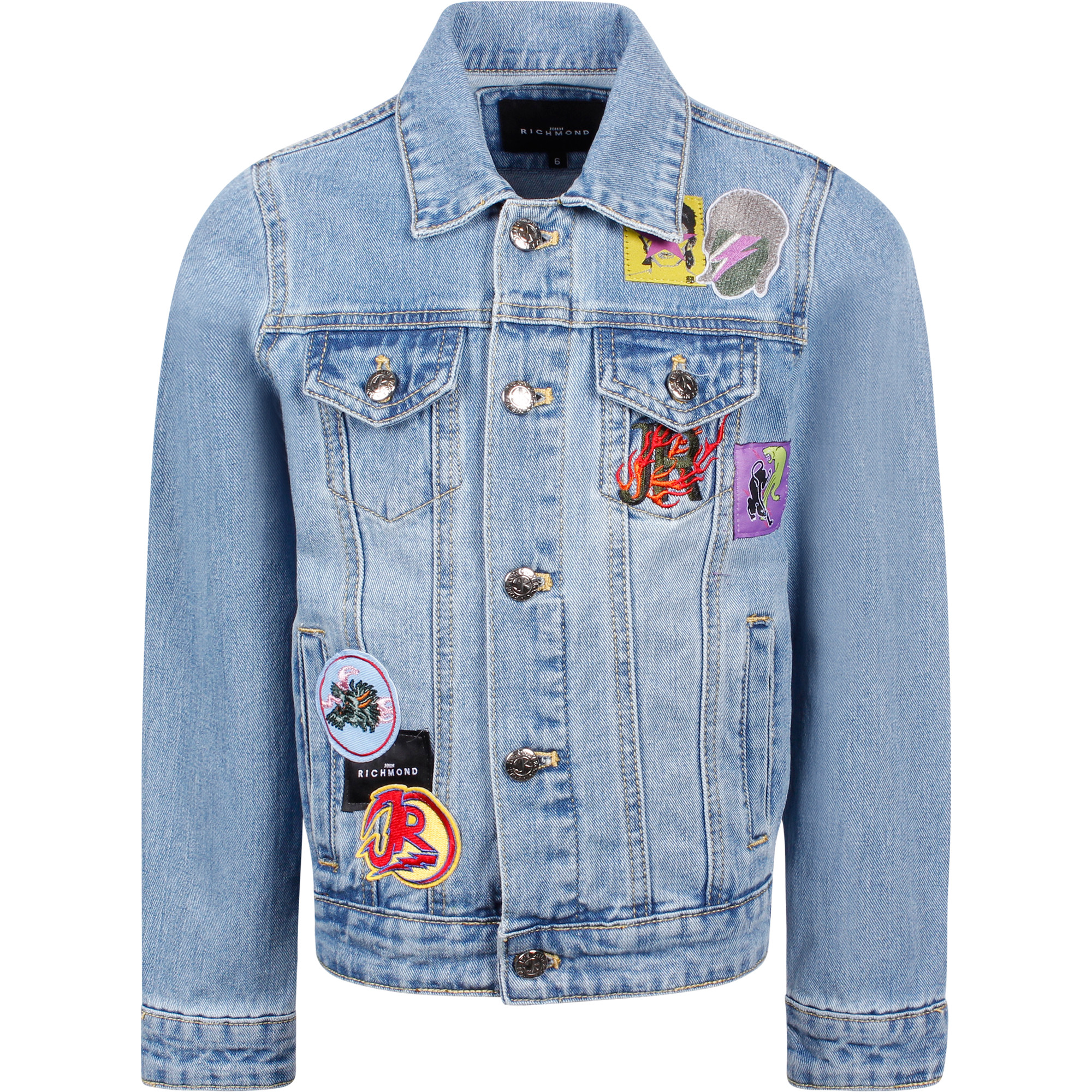 John Richmond Boys' Rock 'n' Roll Denim Jacket — BAMBINIFASHION.COM