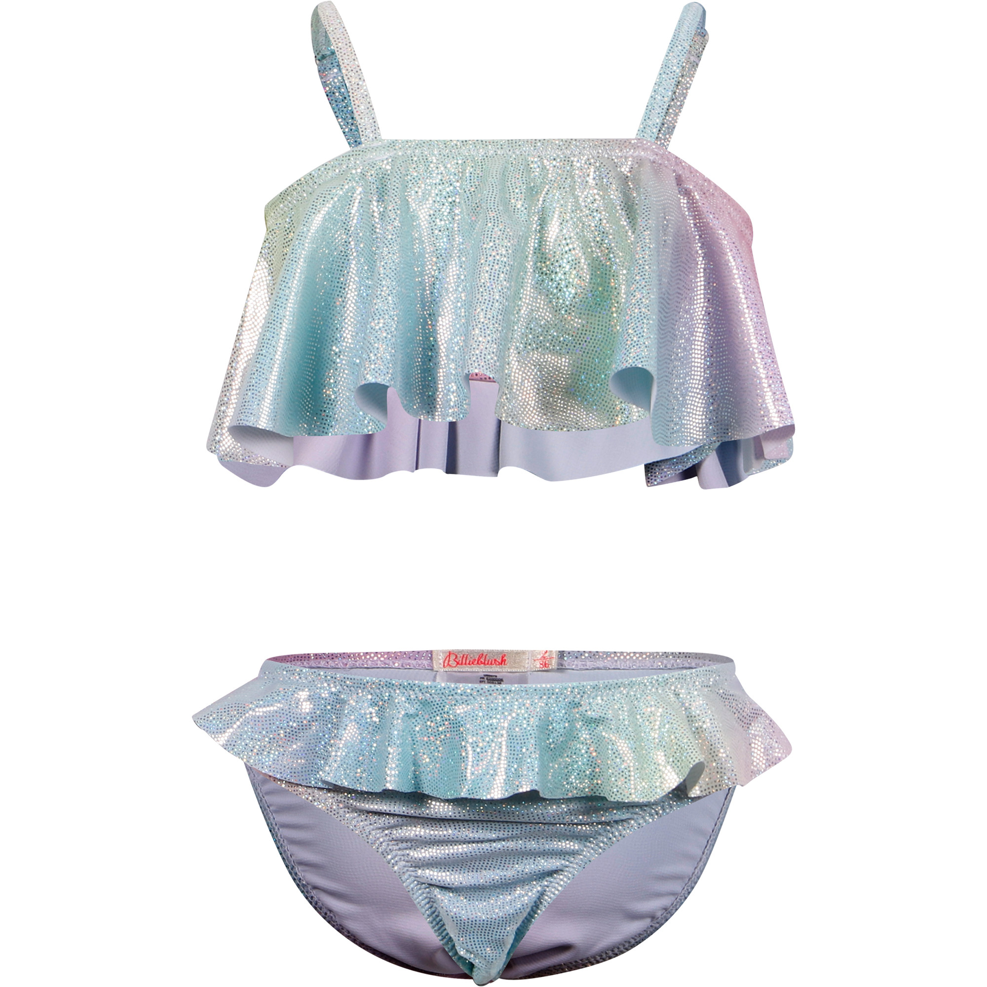 Billieblush Iridescent Ruffled Bikini Bambinifashioncom