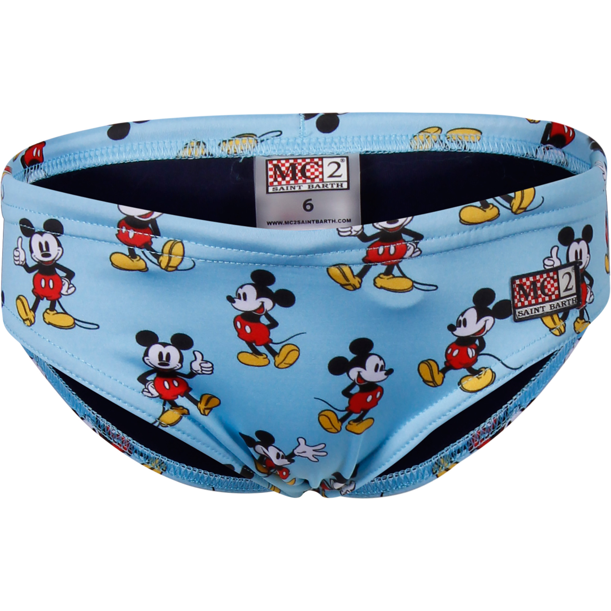 MC2 Saint Barth Vintage Mickey Mouse Print Swimming Bottom in Blue ...