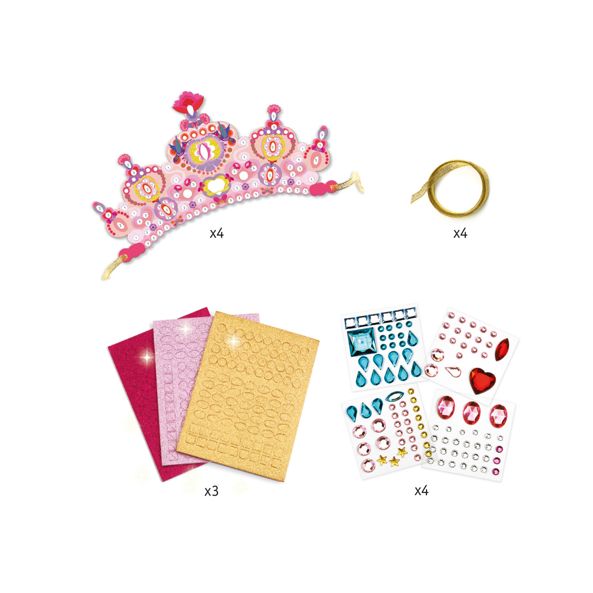 Djeco Do it Yourself Princess Tiaras Craft Set | BAMBINIFASHION.COM