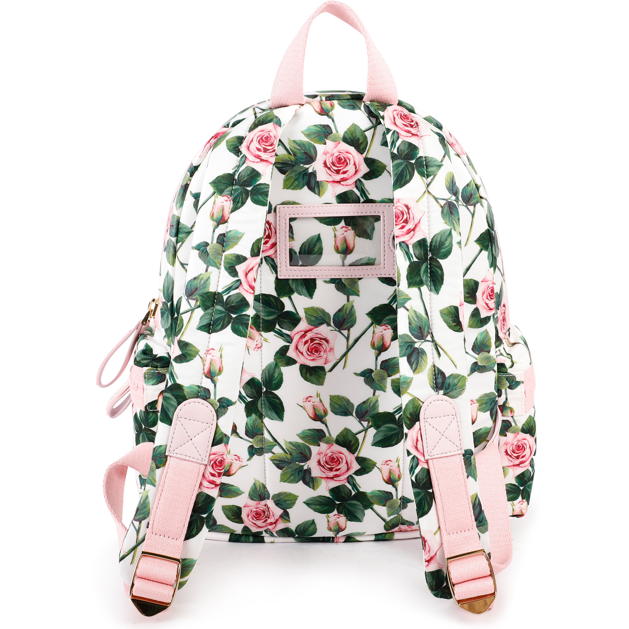 Dolce & Gabbana Tropical Rose Backpack in White - BAMBINIFASHION.COM