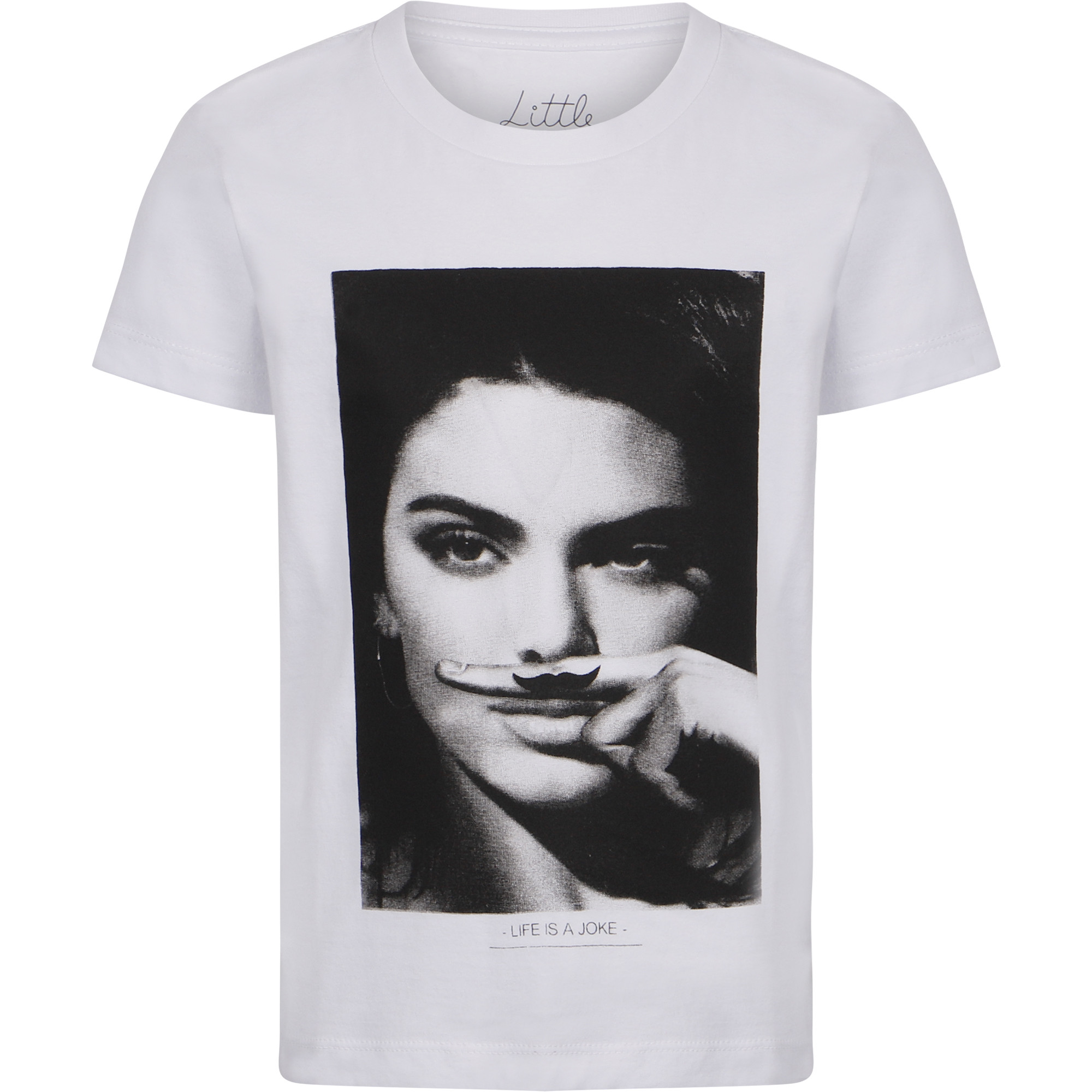 Eleven Paris Life Is a Joke T-Shirt in White - BAMBINIFASHION.COM