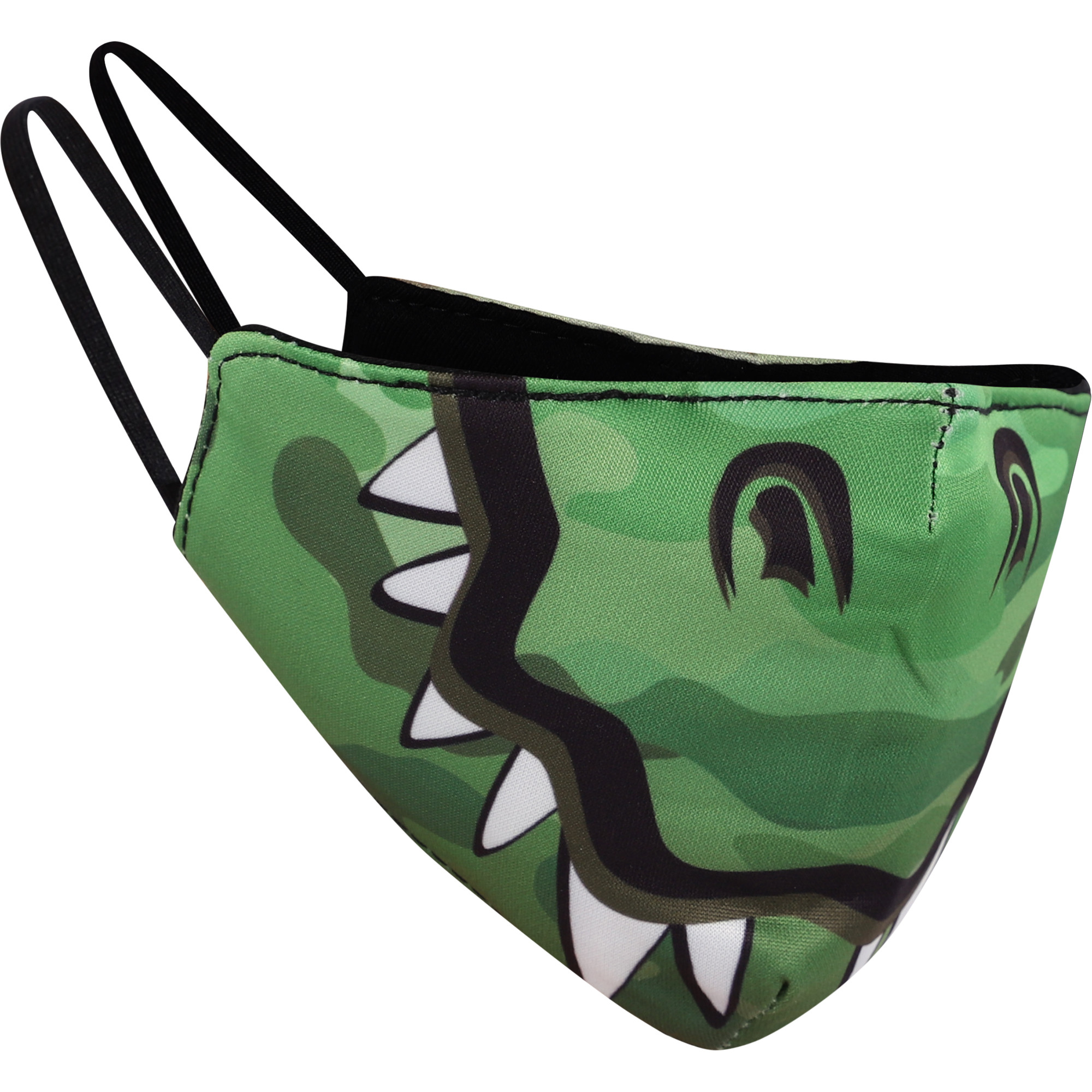 OMG Accessories Dino Face Mask in Green | BAMBINIFASHION.COM