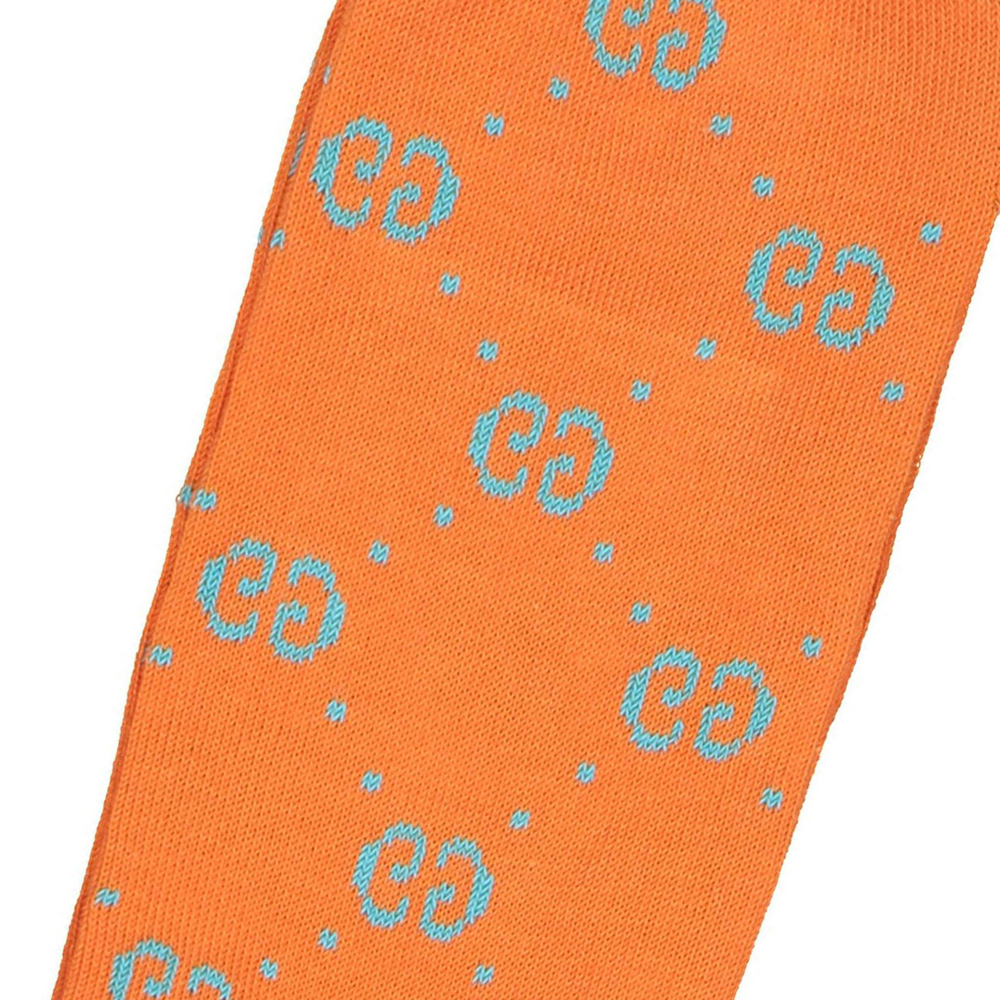 Gucci "GG" Knit Socks in Orange & Blue | BAMBINIFASHION.COM