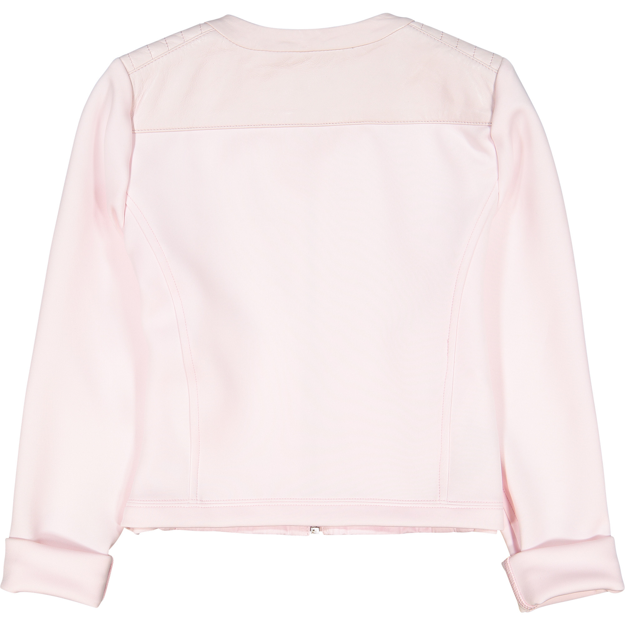 Pinko Up Girls Lightweight Leather Jacket in Light Pink ...
