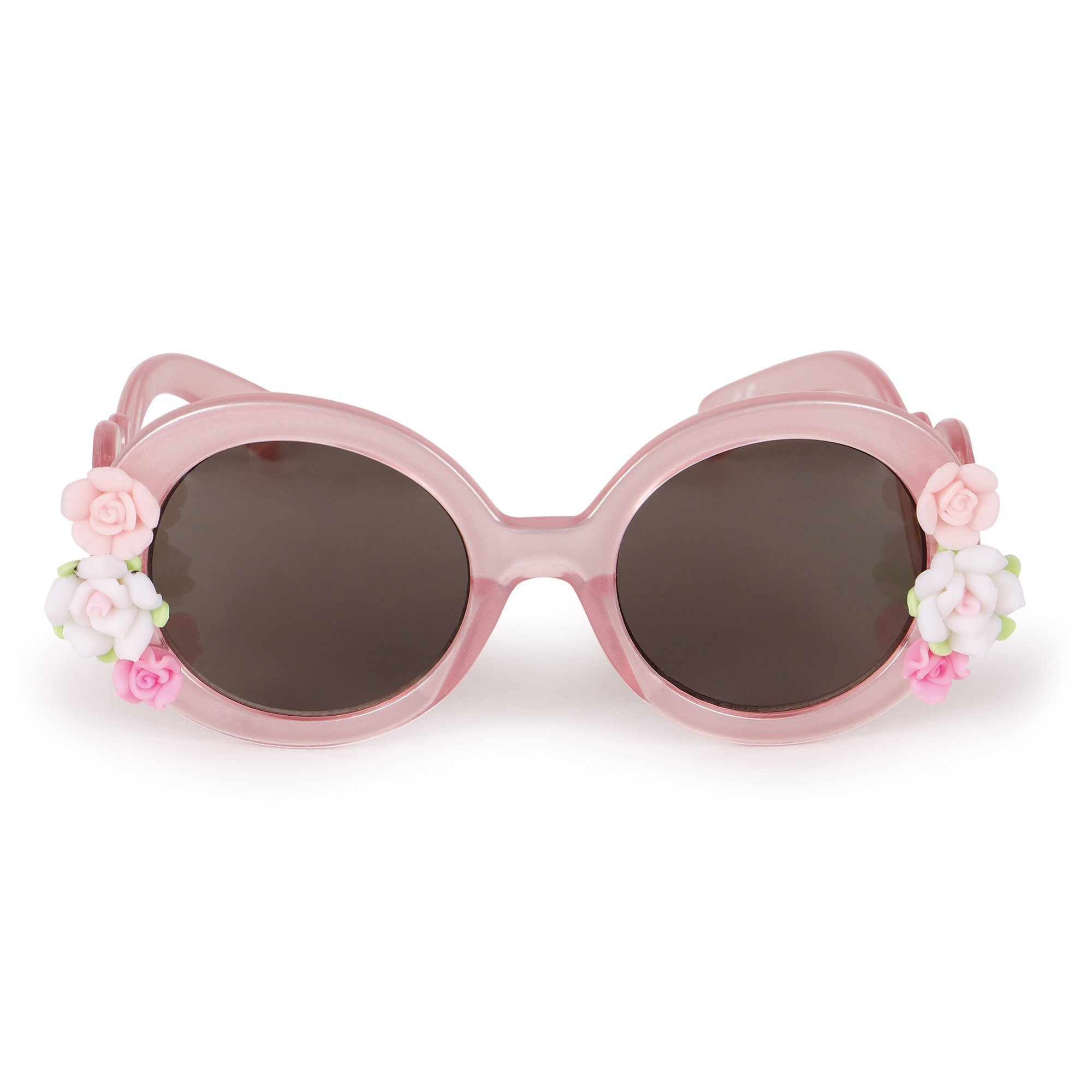 Monnalisa Girls Floral Sunglasses In Pink — Bambinifashioncom