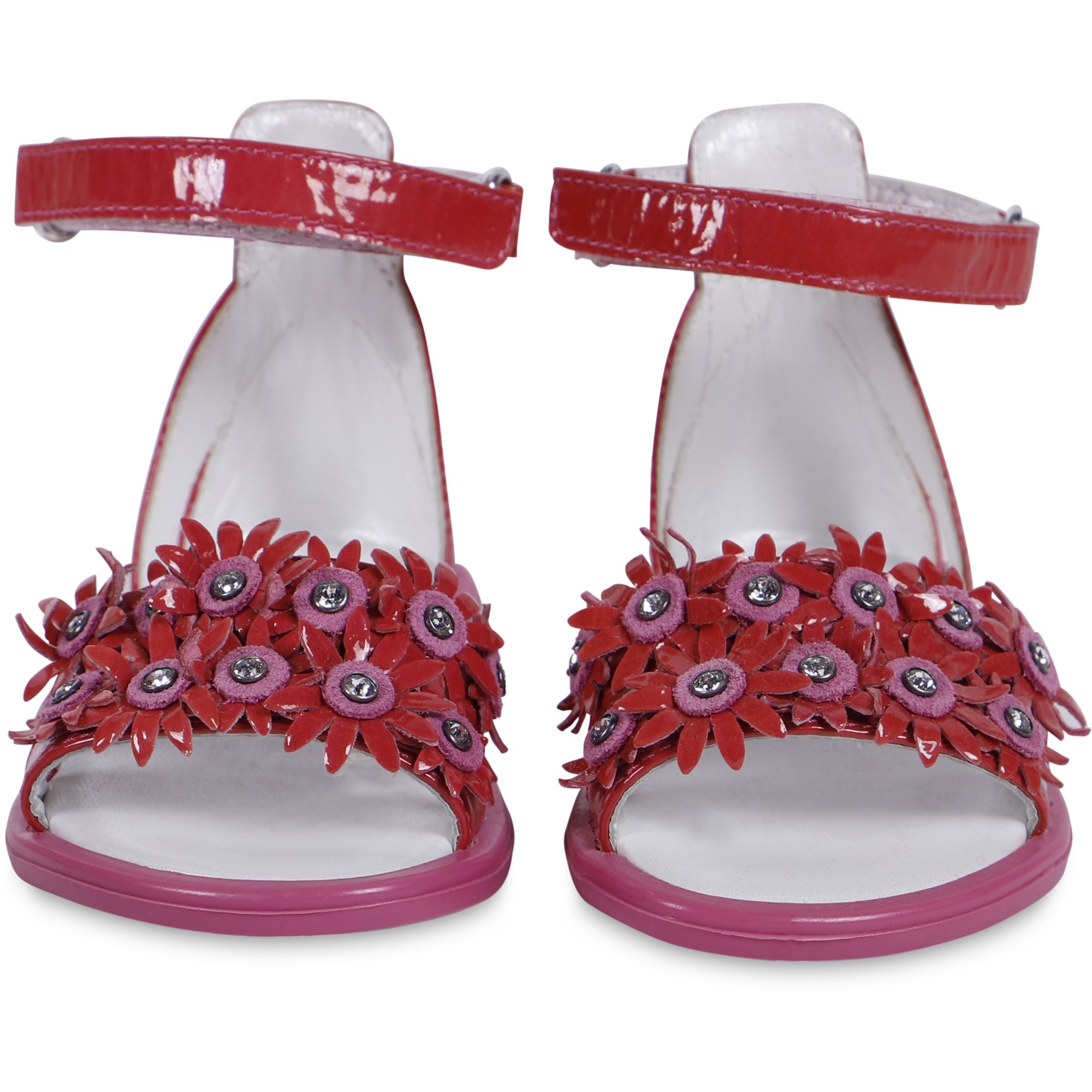 Miss Blumarine Girls Sandals in Red - BAMBINIFASHION.COM
